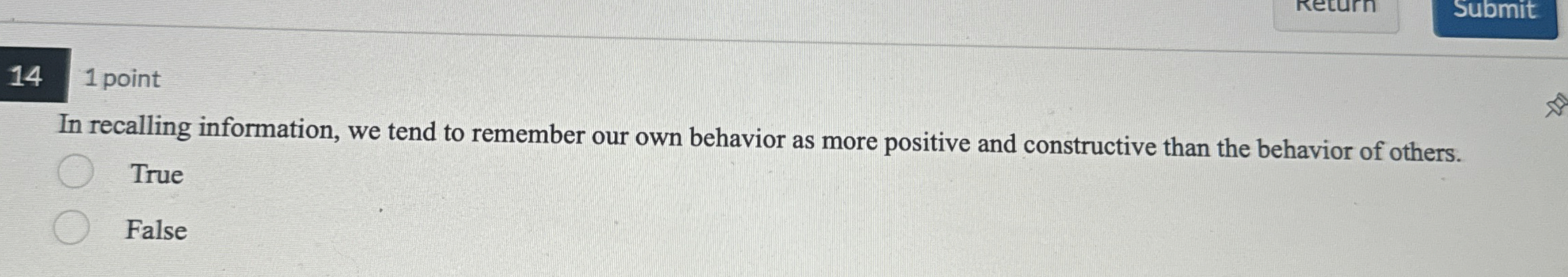 Solved 141 ﻿pointIn recalling information, we tend to | Chegg.com