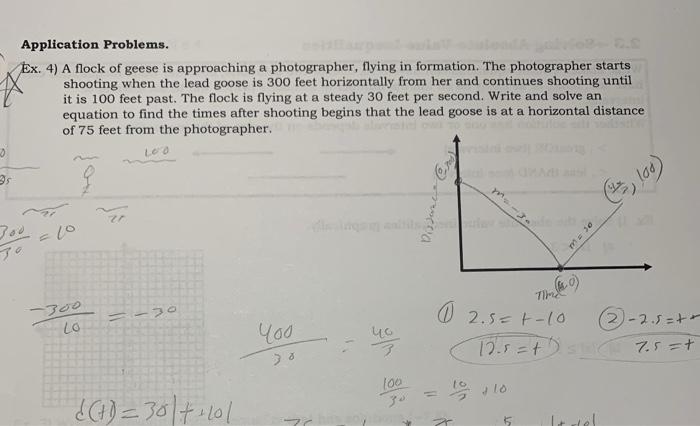 Solved pplication Problems. x. 4) A flock of geese is | Chegg.com Solved pplication Problems. x. 4) A flock of geese is | Chegg.com
