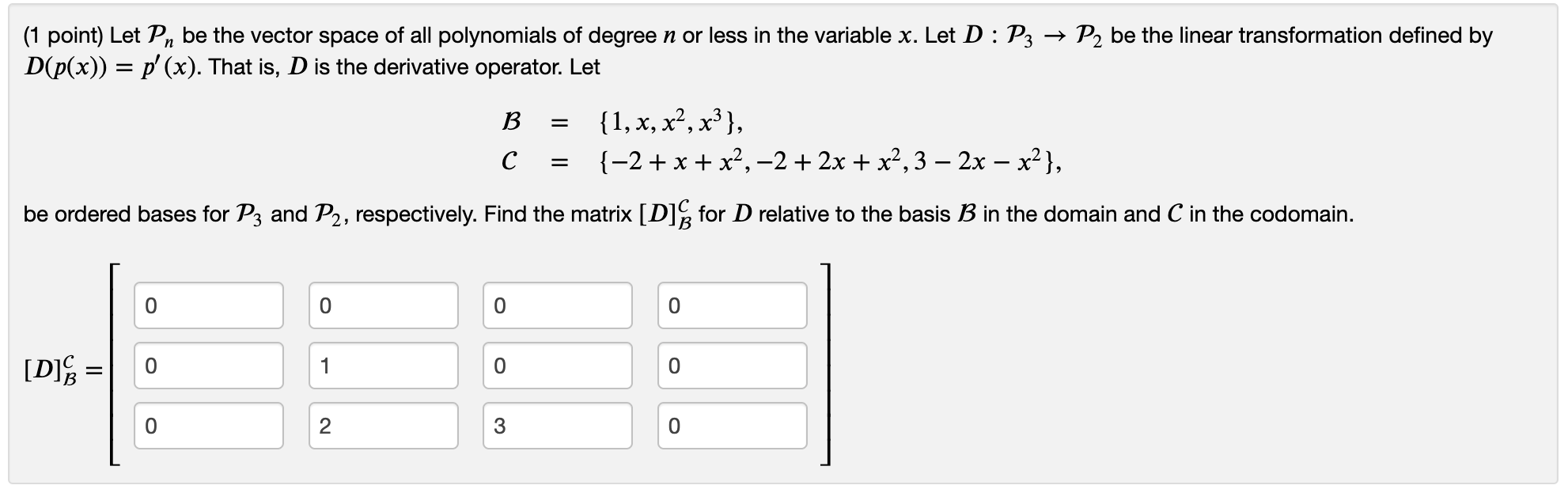 Solved Let Pn be the vector space of all polynomials of | Chegg.com