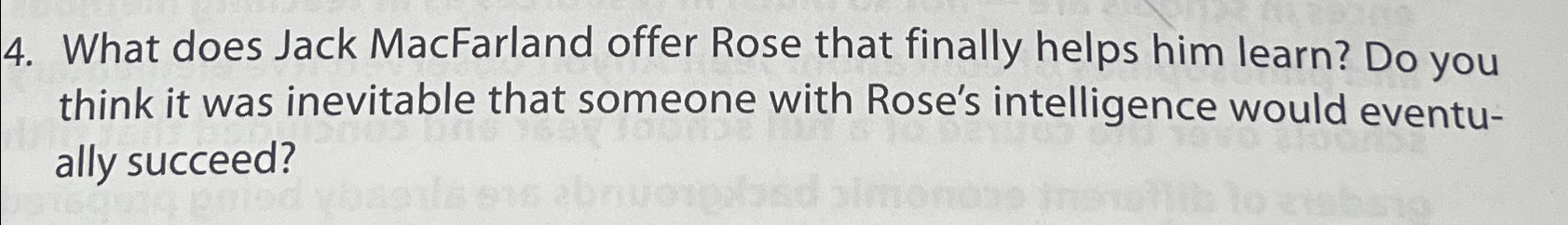 Solved What does Jack MacFarland offer Rose that finally | Chegg.com