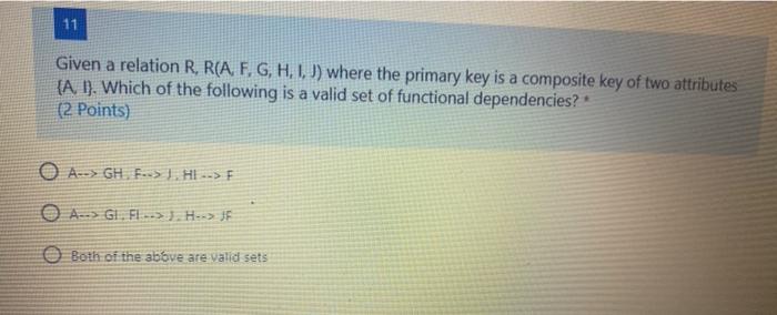 Solved 9 Every relation in BCNF is also in 3NF. * (2 Points) | Chegg.com