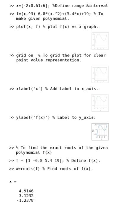 Solved 3.2 Using the brackets of the roots determined in | Chegg.com