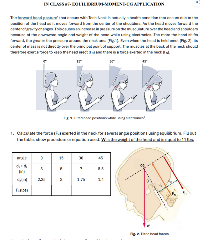 IN CLASS \#7- ﻿EQUILIBRIUM-MOMENT-CG APPLICATION The | Chegg.com
