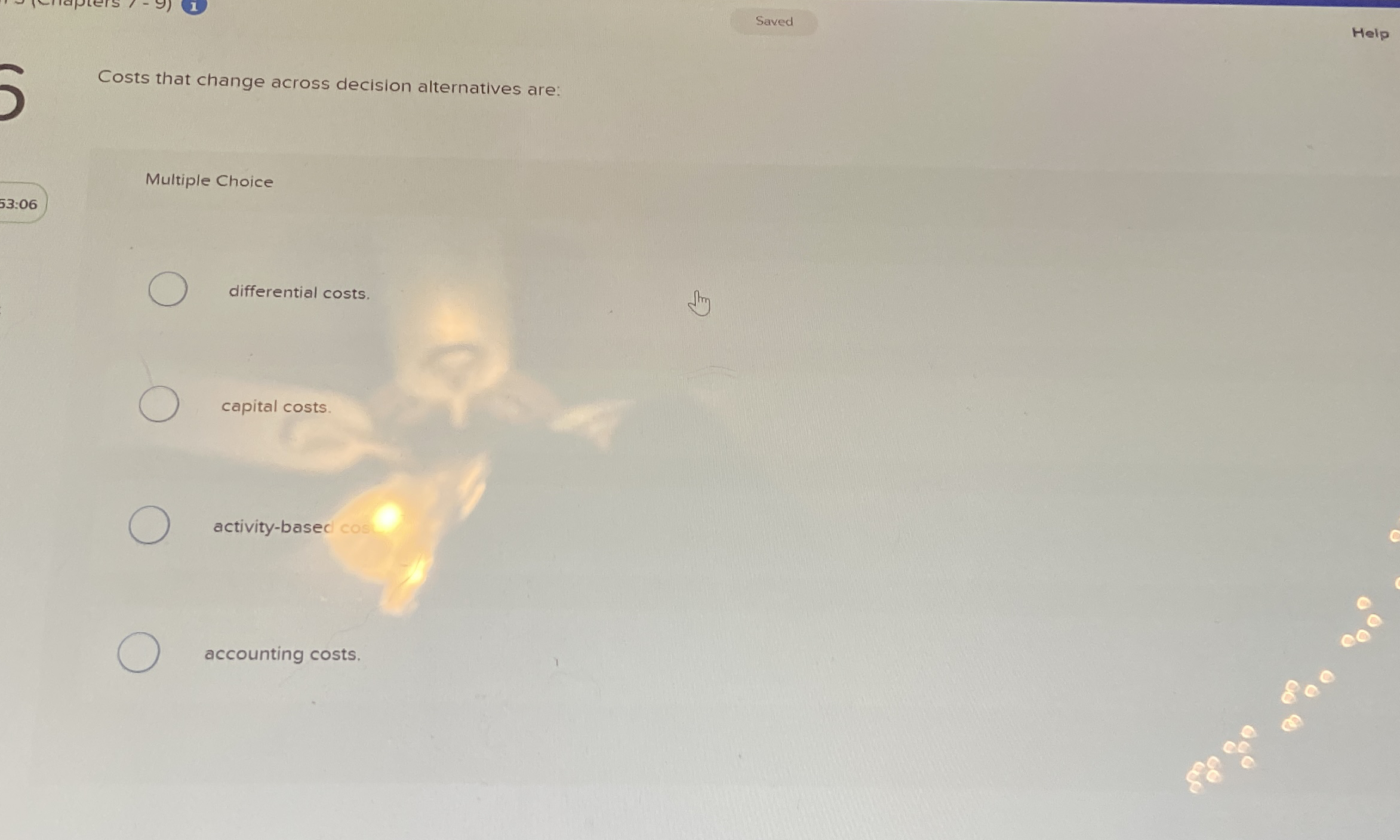Solved Costs that change across decision alternatives | Chegg.com
