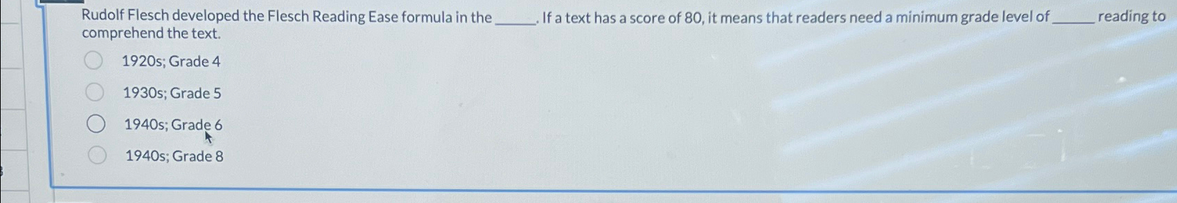 Solved Rudolf Flesch developed the Flesch Reading Ease | Chegg.com