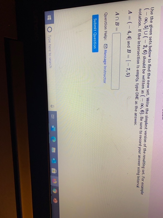 Solved Use the given sets below to find the new set. Write | Chegg.com