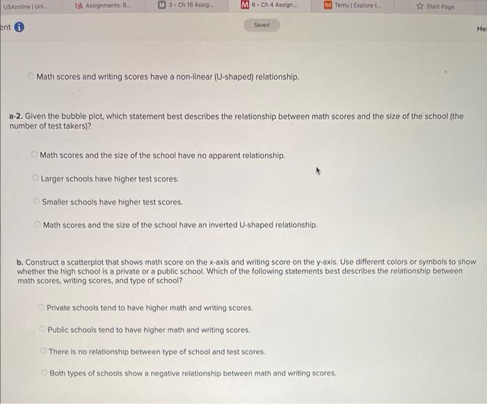 The accompanying data file shows the average SAT math | Chegg.com