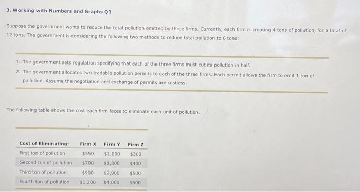 3. Working with Numbers and Graphs Q3 Suppose the | Chegg.com