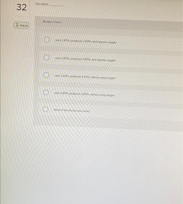 Solved Multiple Choice uses 2. ATP. produces 2 ATPs, and | Chegg.com