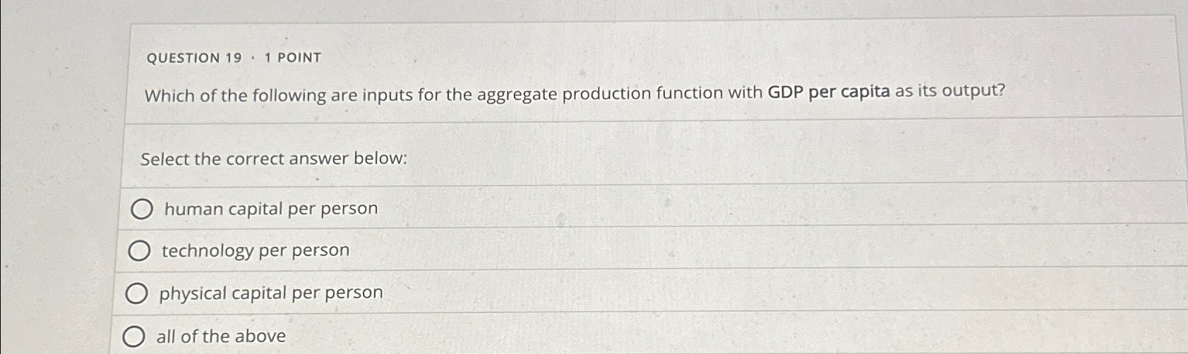 Solved QUESTION 19 - 1 ﻿POINTWhich of the following are | Chegg.com