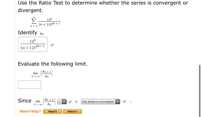 Solved Use the Ratio Test to determine whether the series is | Chegg.com