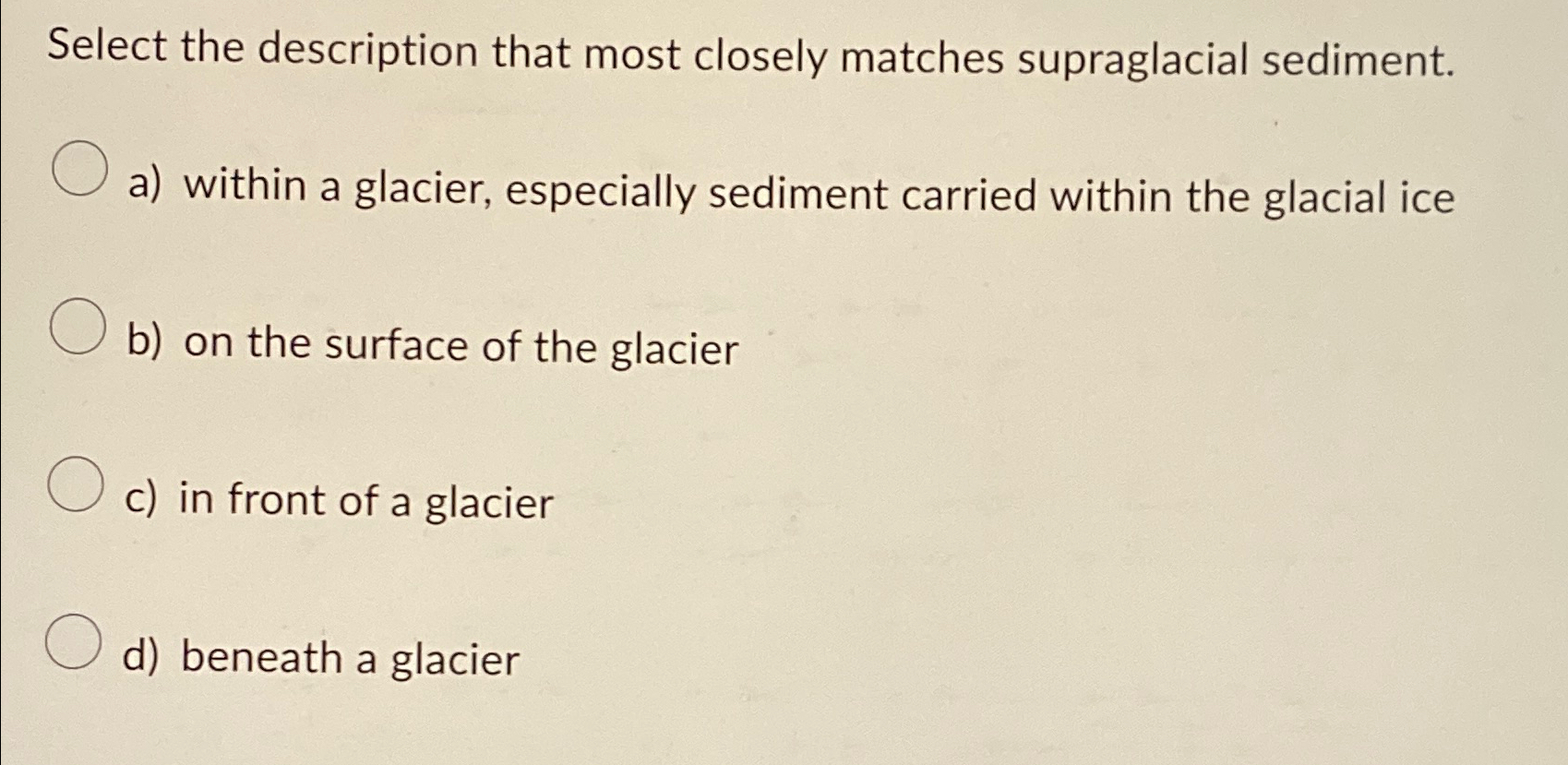 Solved Select the description that most closely matches | Chegg.com