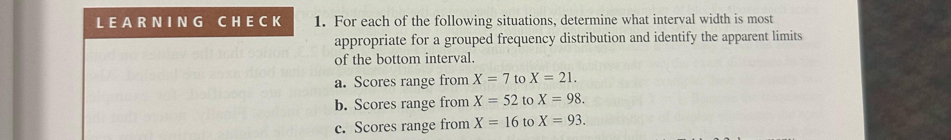 Solved LEARNING CHECKFor each of the following situations, | Chegg.com