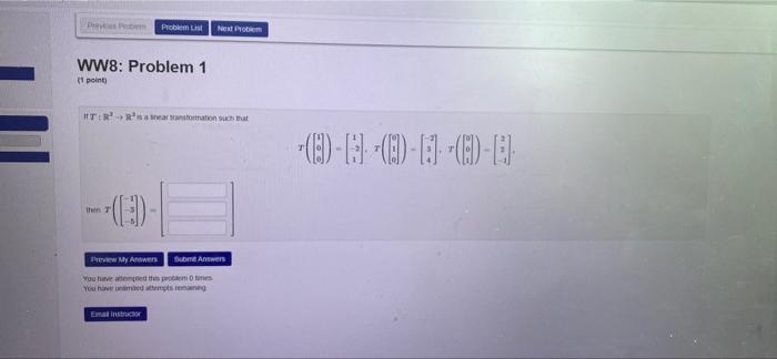 Solved Problemen Problem WW8: Problem 1 11 point IT Rain | Chegg.com