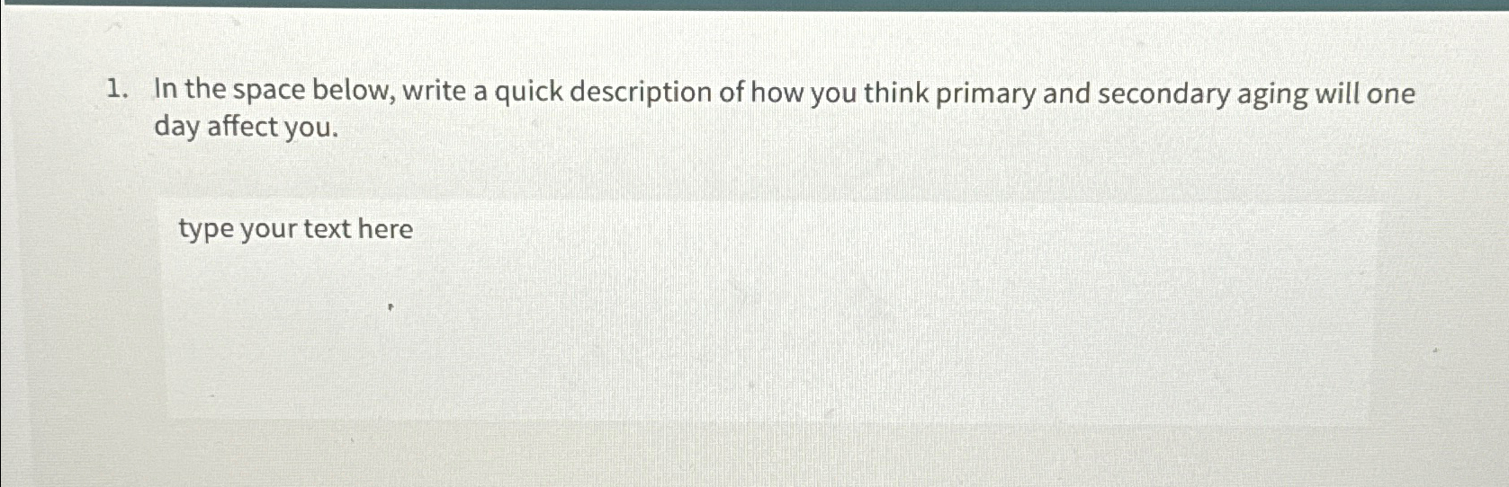 Solved In the space below, write a quick description of how | Chegg.com