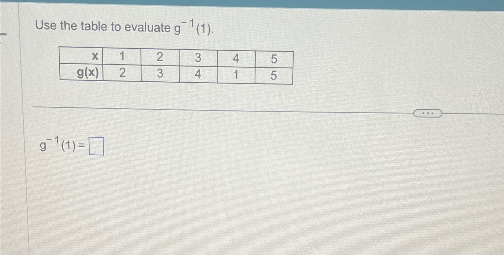 Solved Use the table to evaluate | Chegg.com