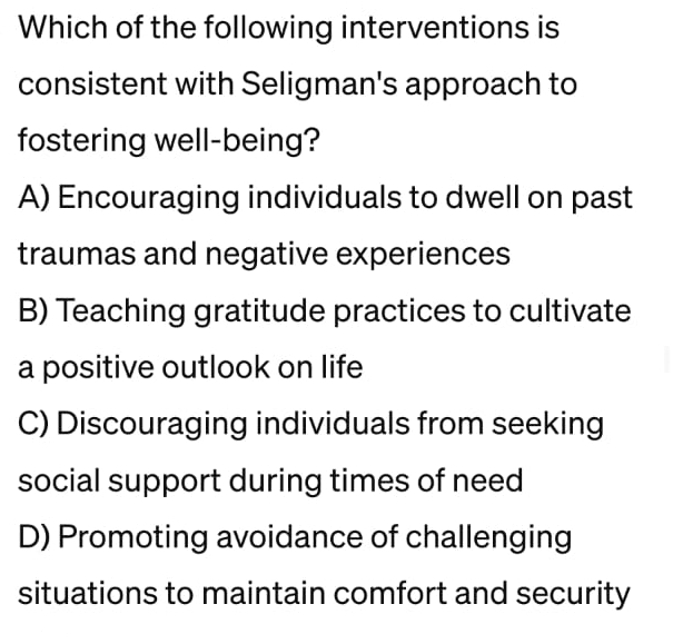 Solved Which of the following interventions is consistent | Chegg.com