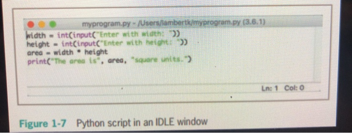 Solved myprogram.py - /Users/lambertkmyprogram.py (3.6.1) | Chegg.com
