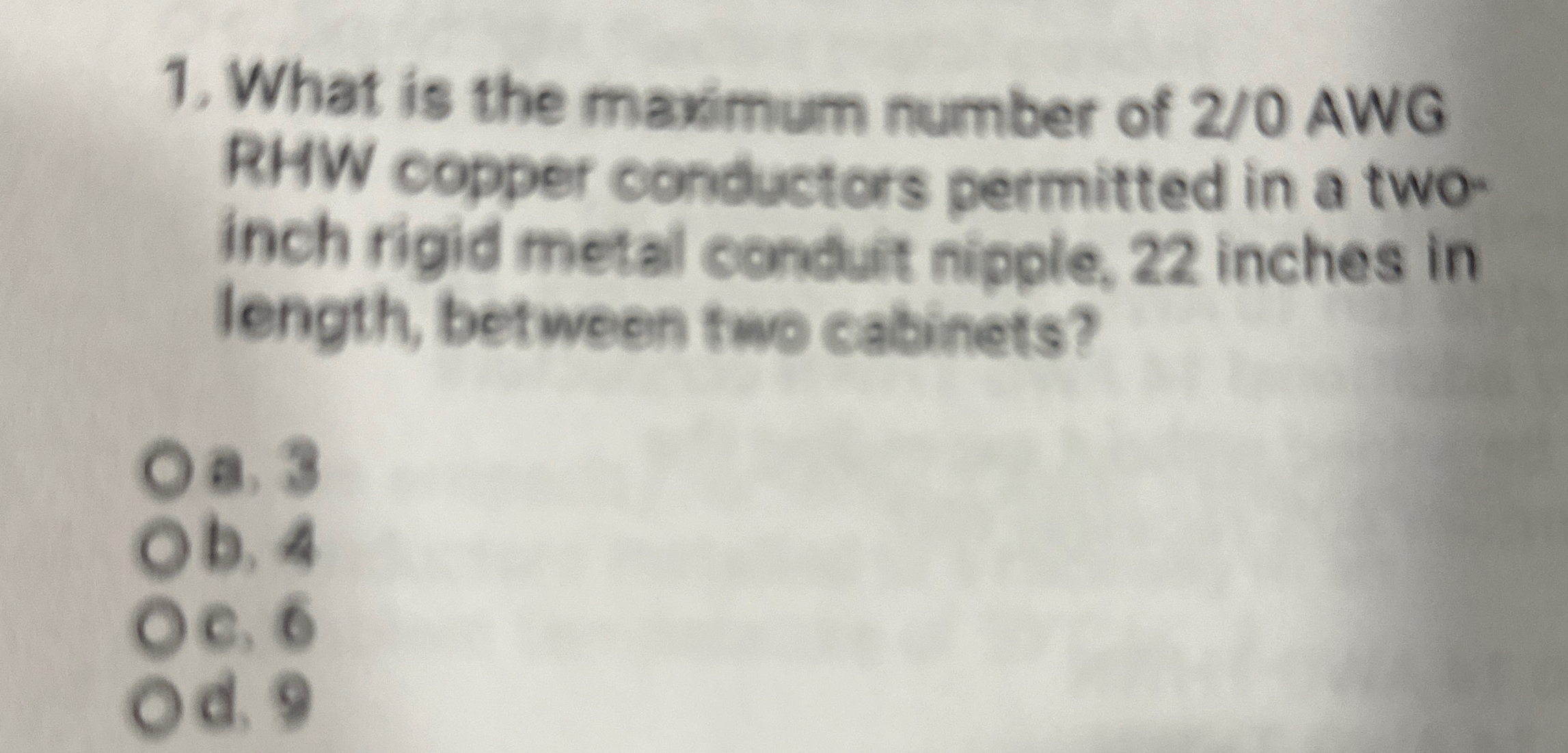 Solved What is the maximum number of 20 ﻿AWG RHW copper | Chegg.com
