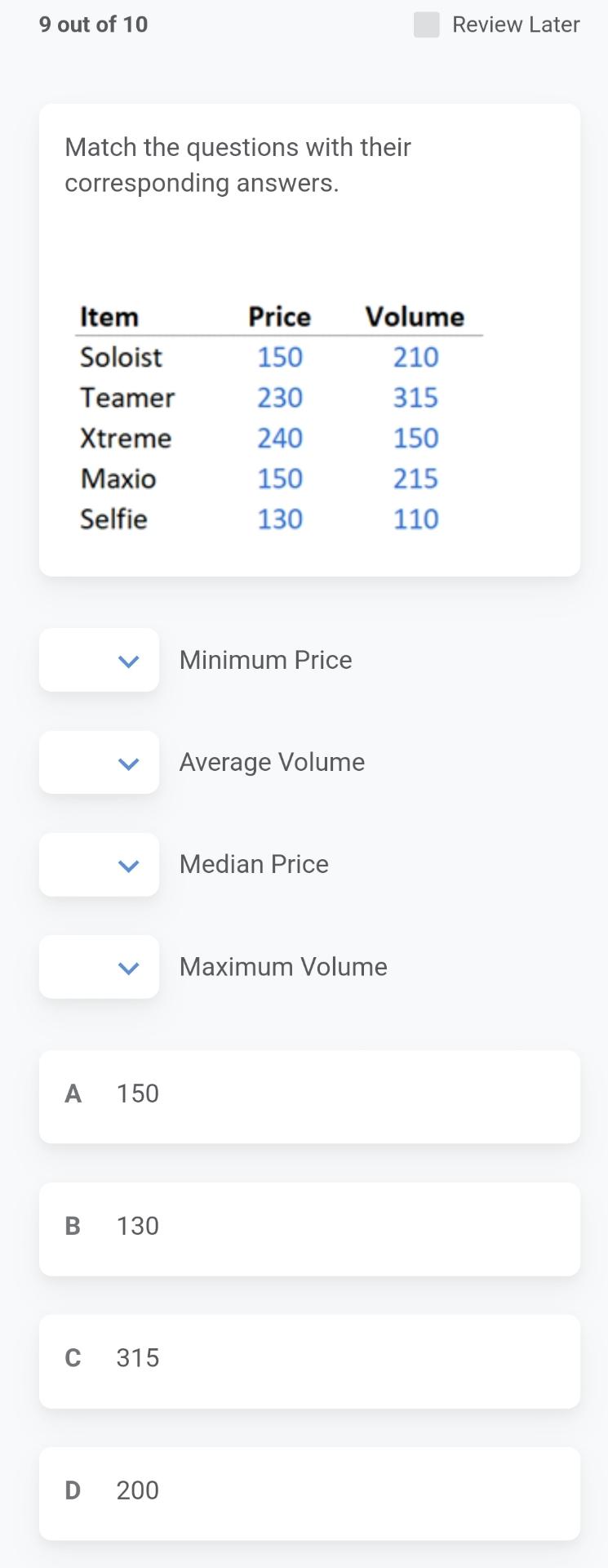 Solved 9 ﻿out of 10Review LaterMatch the questions with | Chegg.com