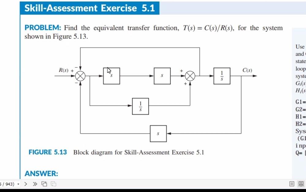 Solved Skill-Assessment Exercise 5.1 PROBLEM: Find the | Chegg.com