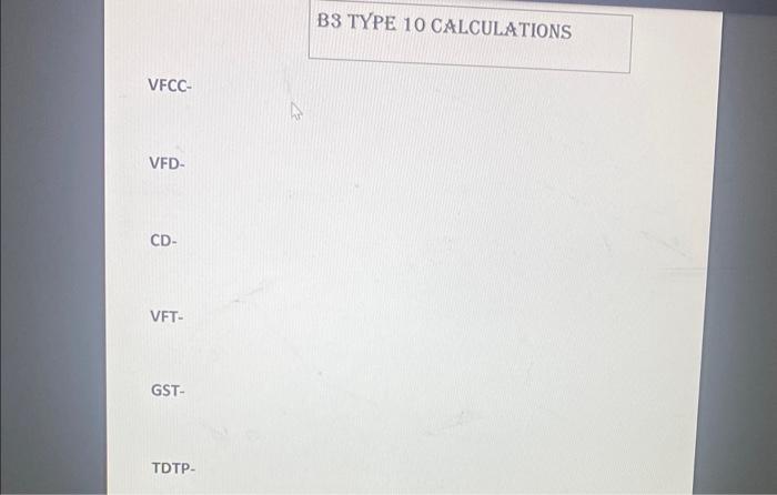 VFCC- VFD- CD- VFT- GST- TDTP-VFCC- VFD- CD- VFT- | Chegg.com