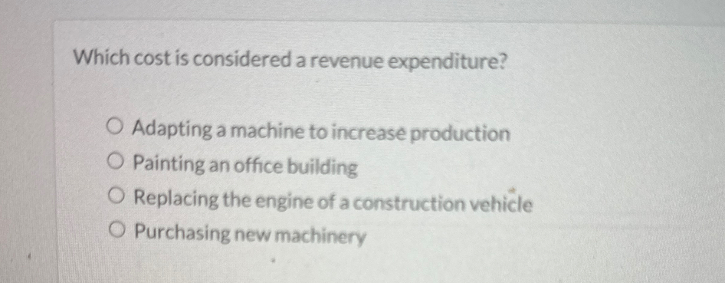 Solved Which cost is considered a revenue | Chegg.com
