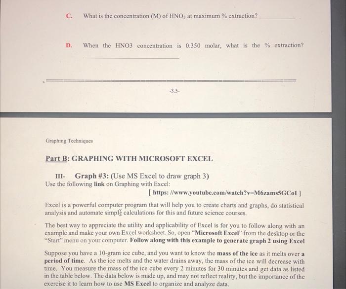 Solved Part A: MANUAL GRAPHING 1. Graph #1: PLOTTING A LINE | Chegg.com