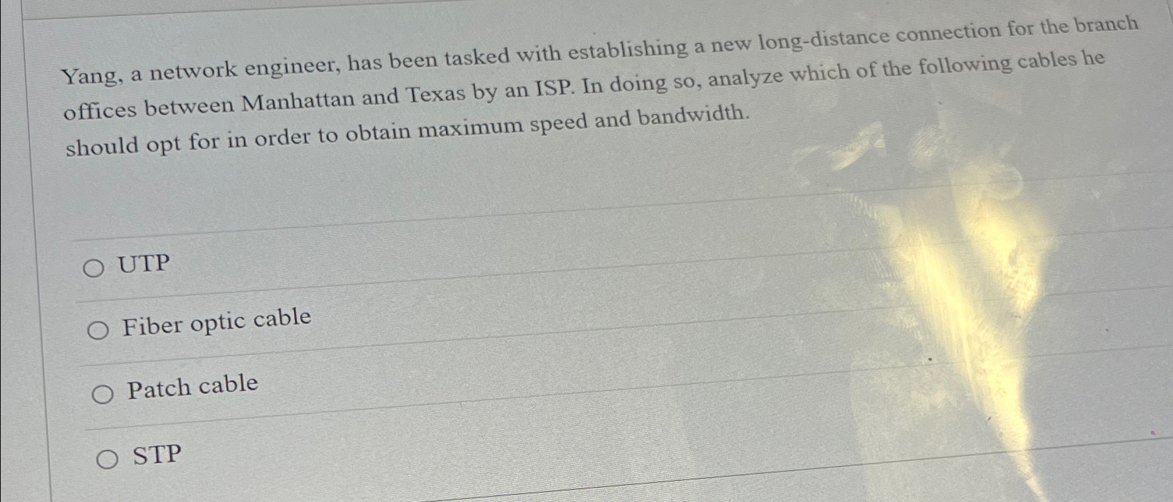 Solved Yang, a network engineer, has been tasked with | Chegg.com