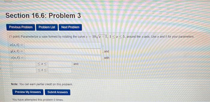 Solved Section 16.6: Problem 3 Previous Problem Problem List | Chegg.com
