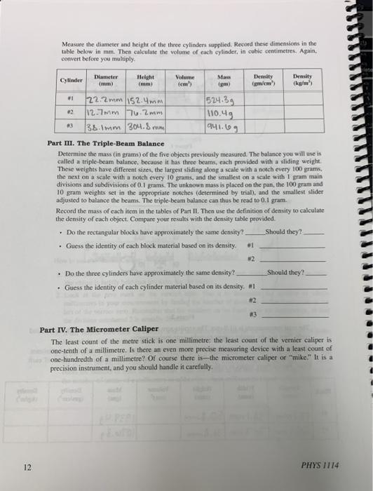 Solved Experiment 1 Measurement and Metrics Instructor Name | Chegg.com