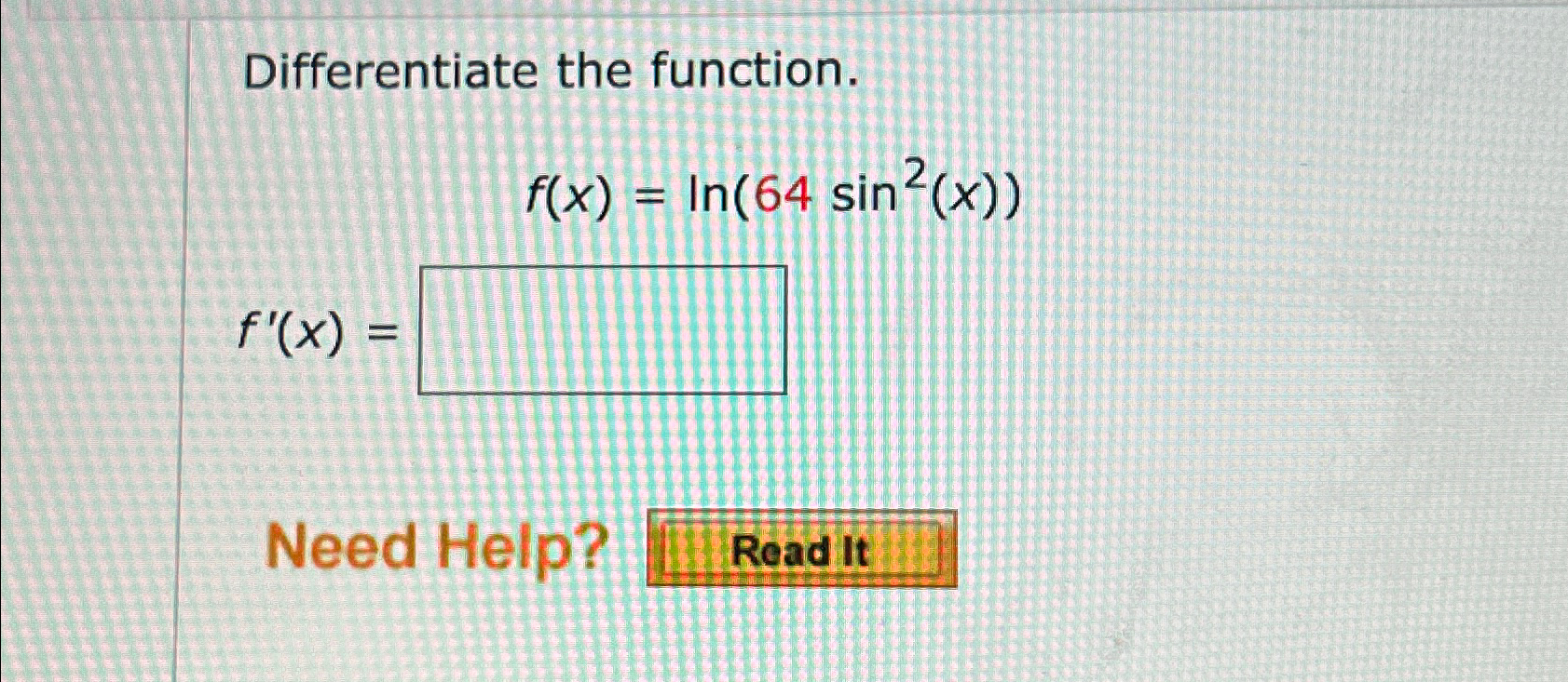 Solved Differentiate the | Chegg.com