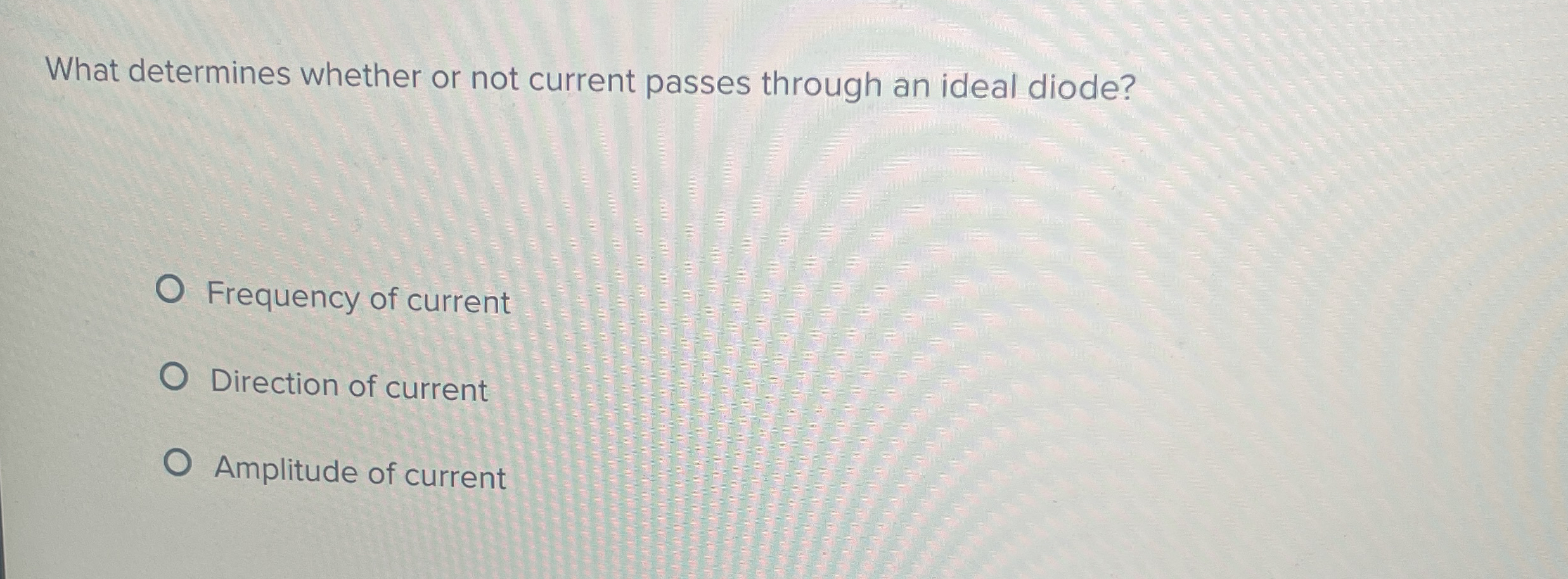 Solved What determines whether or not current passes through | Chegg.com
