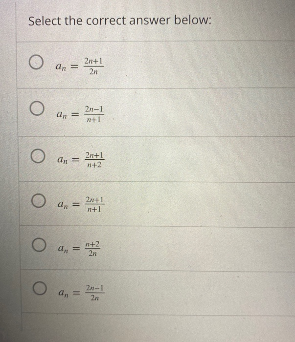 Solved Find An Explicit Formula For The Following Sequence