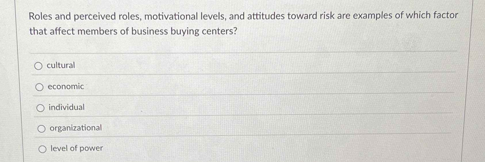 Solved Roles and perceived roles, motivational levels, and | Chegg.com