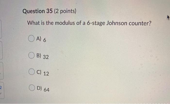 Solved Question 35 (2 points) What is the modulus of a | Chegg.com