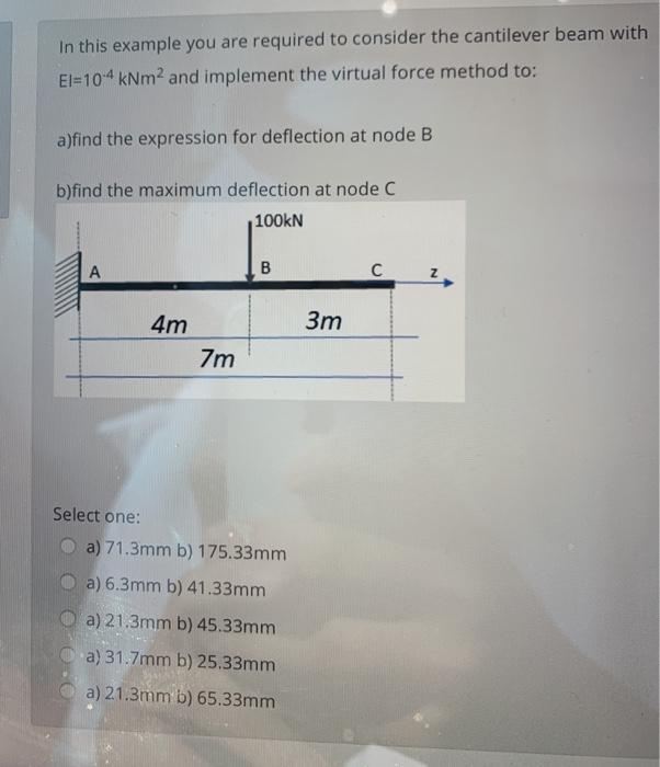 Solved In this example you are required to consider the | Chegg.com