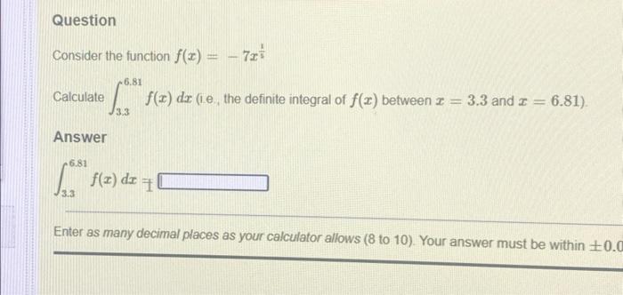 Solved Consider the function f(x)=−7x51 Calculate | Chegg.com