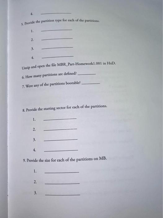 Solved dFile Systems 1. How many partitions are defined?1. | Chegg.com