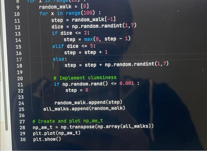 Solved Implement clumsiness With this neatly written code of | Chegg.com