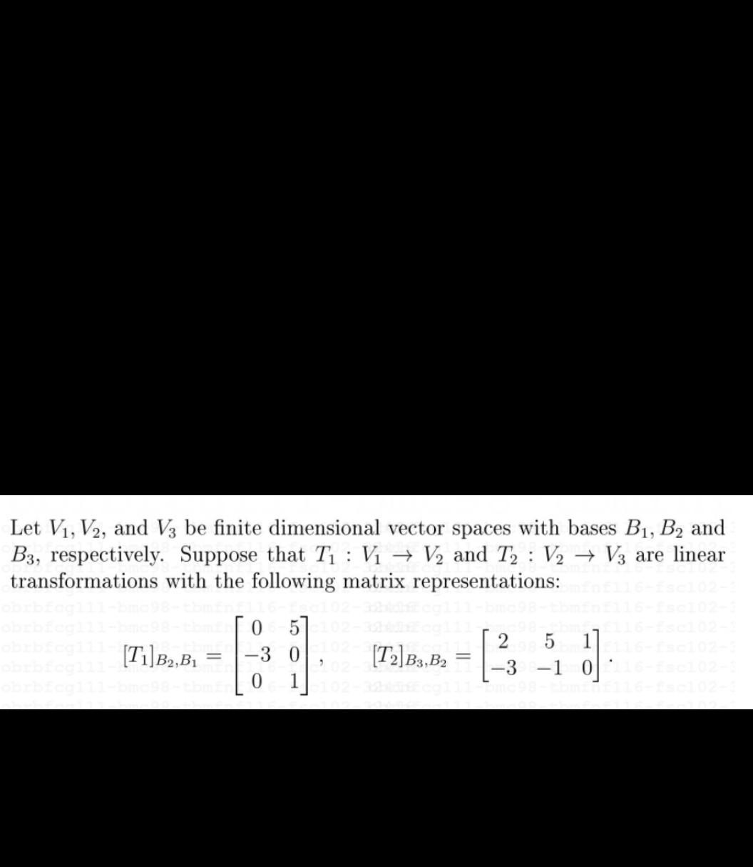 Solved Let V1, V2, and V3 be finite dimensional vector | Chegg.com