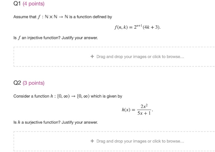 Solved Q1 (4 points) Assume that f:NXNN is a function | Chegg.com