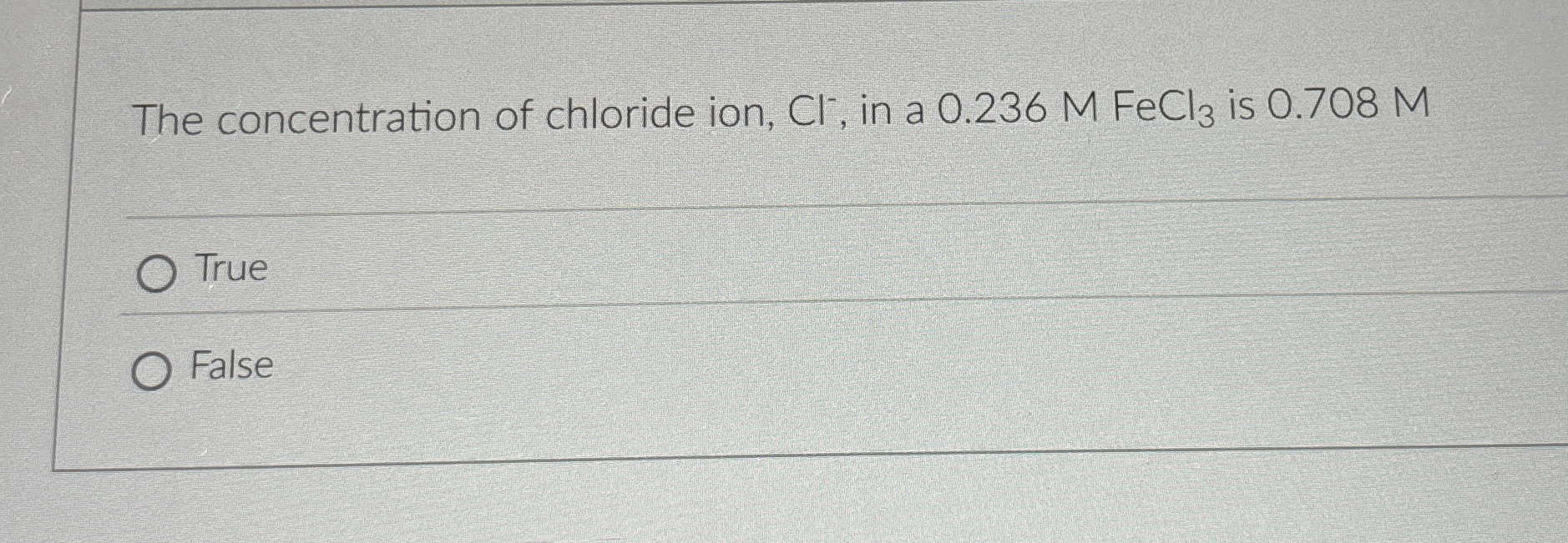 Solved The concentration of chloride ion, Cl-, ﻿in a | Chegg.com
