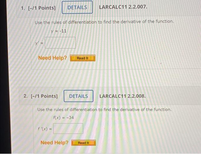 Solved Use the rules of differentiation to find the | Chegg.com