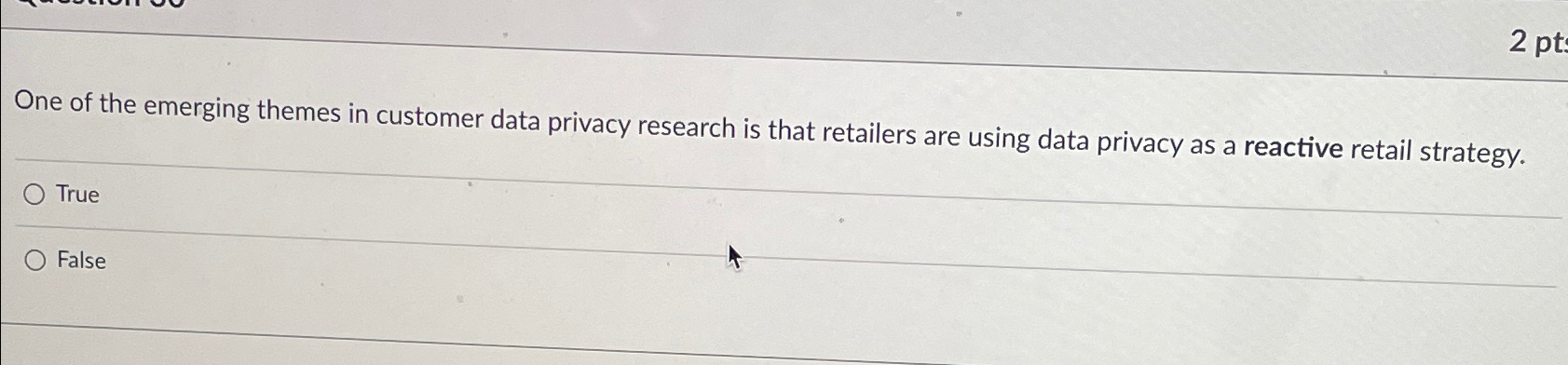Solved One of the emerging themes in customer data privacy | Chegg.com