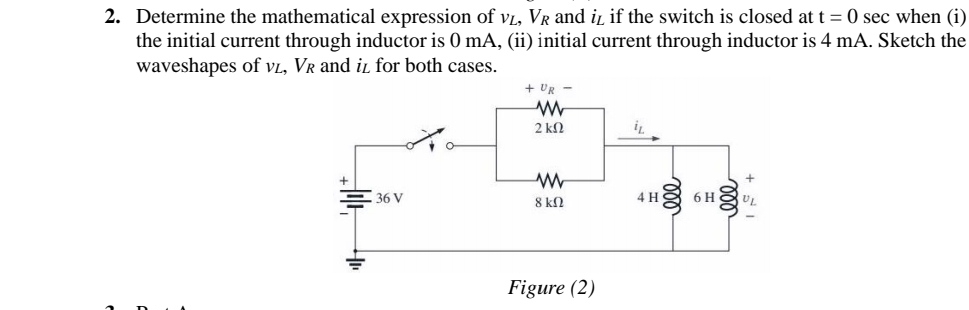 Solved Determine the mathematical expression of vL,VR ﻿and | Chegg.com