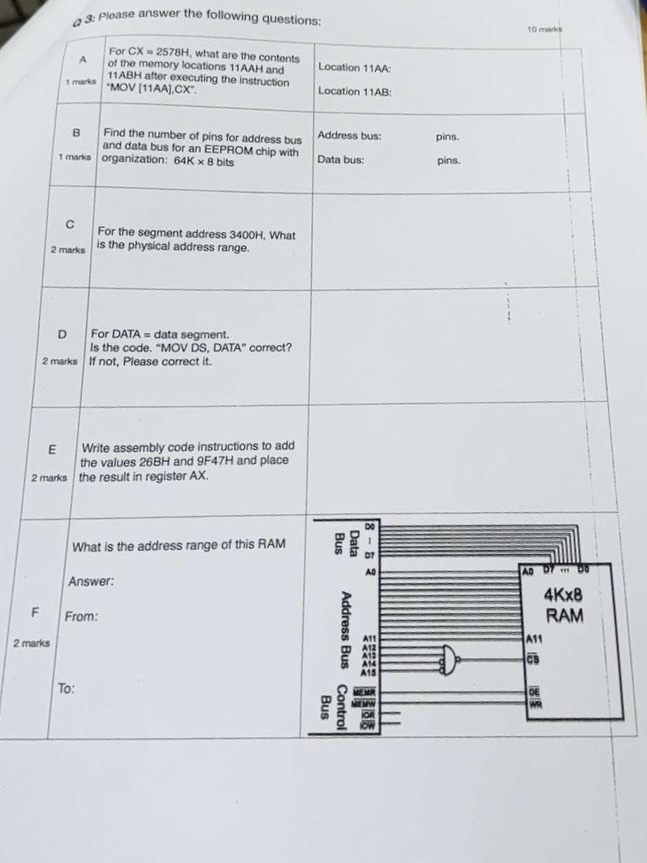 a3: ﻿Please answer the following questions:10 ﻿maks | Chegg.com