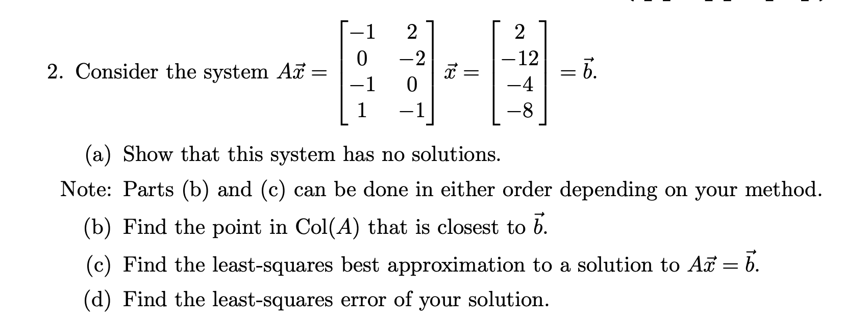 Solved Consider the system | Chegg.com