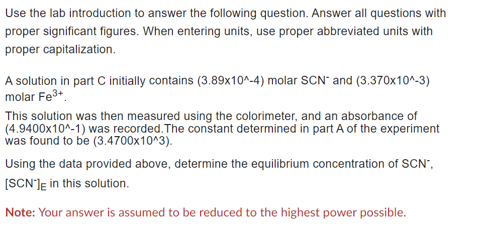 Use the lab introduction to answer the following | Chegg.com