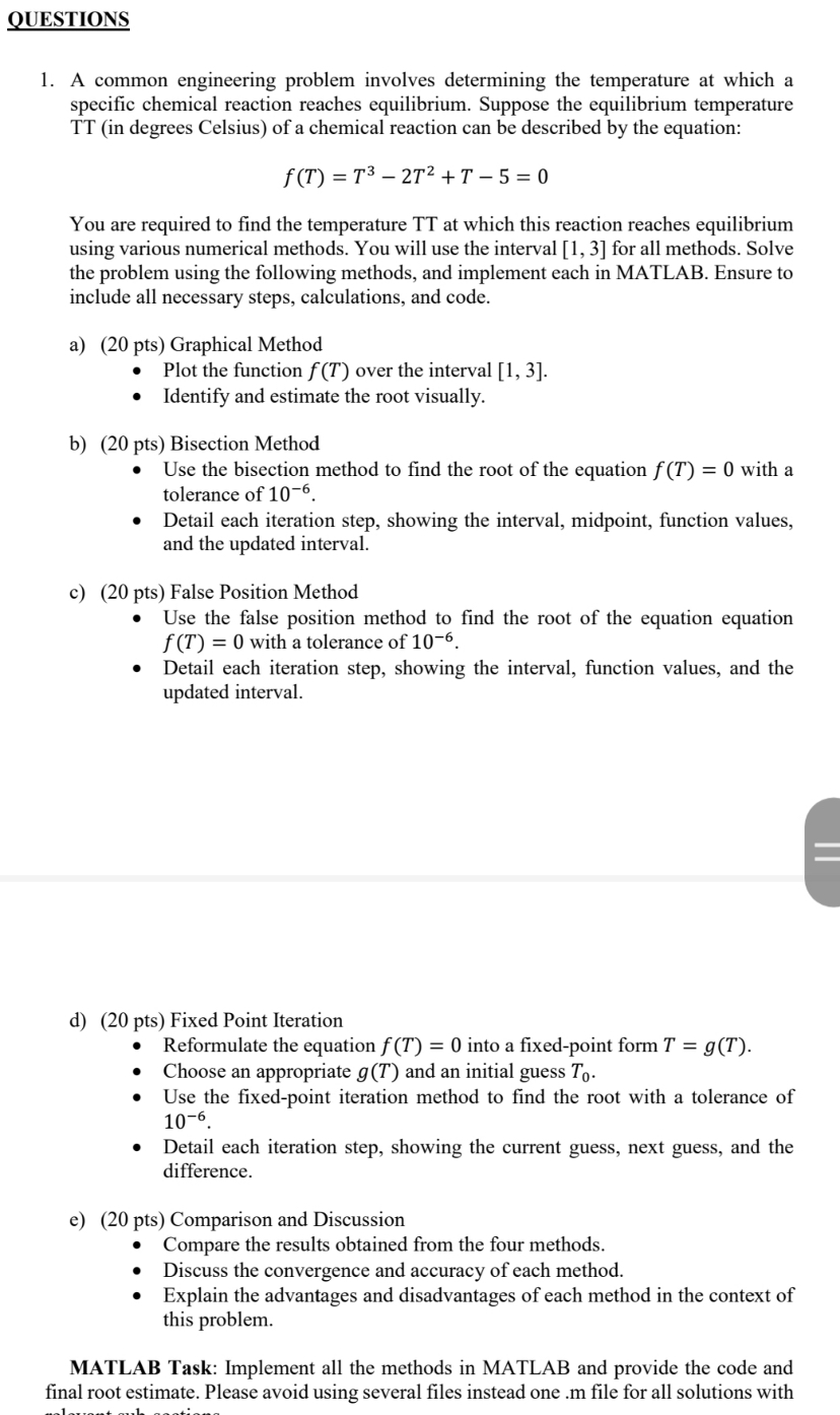 Solved QUESTIONSA common engineering problem involves | Chegg.com